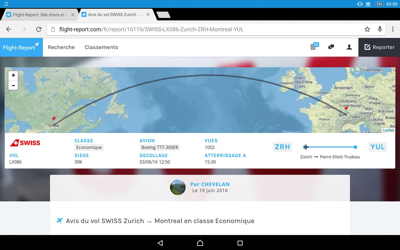 Avis du vol Air France Paris → Shanghai en Affaires