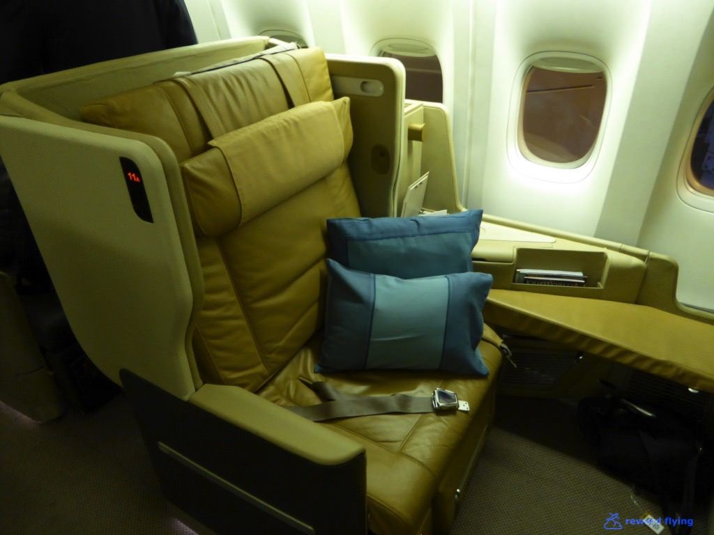 Review of Singapore Airlines flight from Singapore to Melbourne in Business