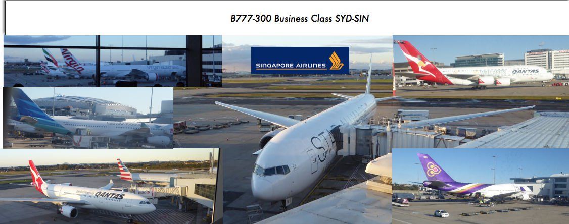 Review of Singapore Airlines flight from Sydney to Singapore in Business