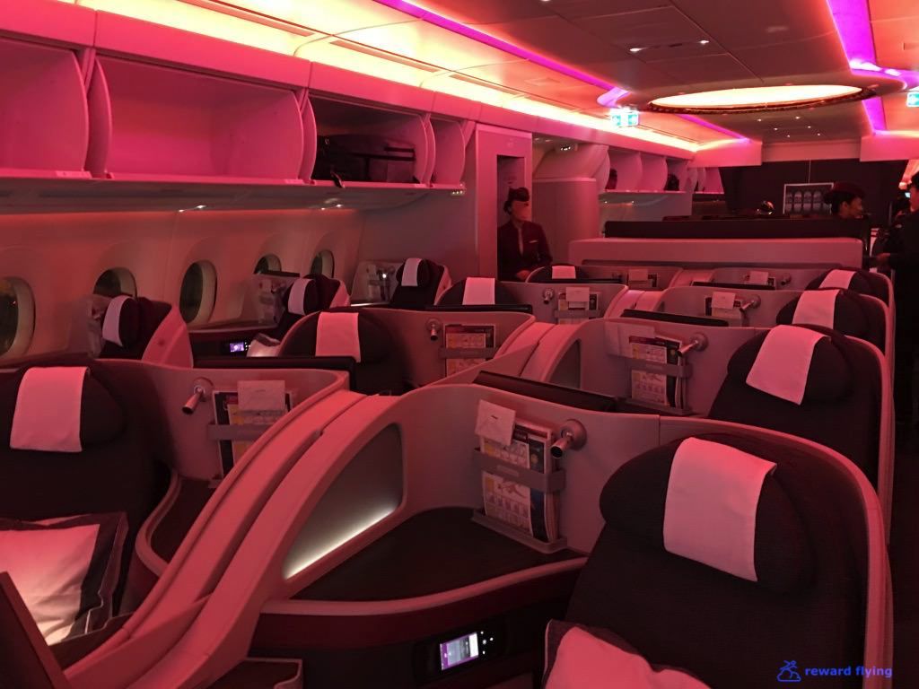 Review of Qatar Airways flight from Boston to Doha in Business
