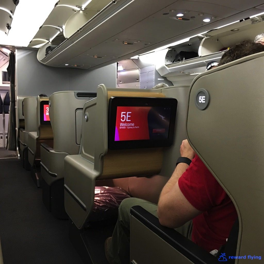 Review of Qantas flight from Sydney to Perth in Business
