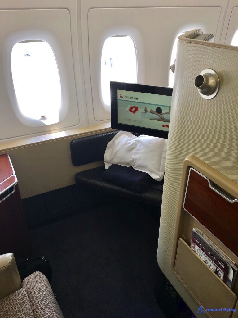 Review of Qantas flight from Melbourne to Los Angeles in First