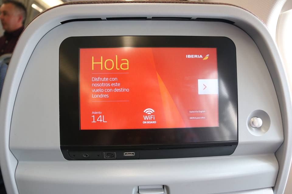 Review of Iberia flight from Madrid to London in Economy