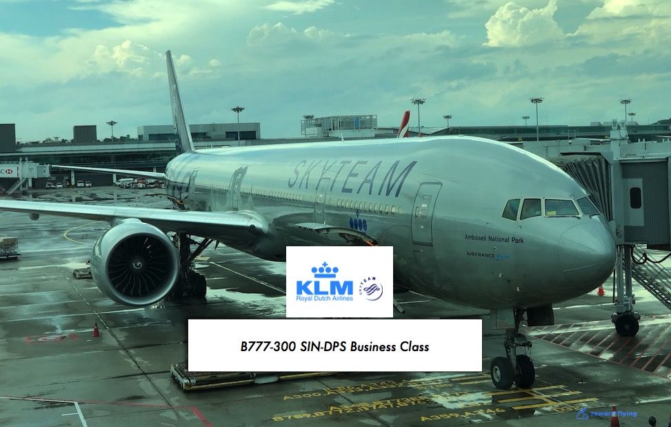 Review of KLM flight from Singapore to Denpasar in Business