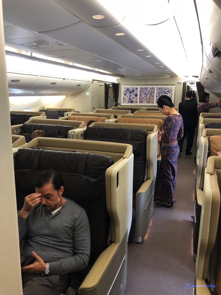 Review of Singapore Airlines flight from Sydney to Singapore in First