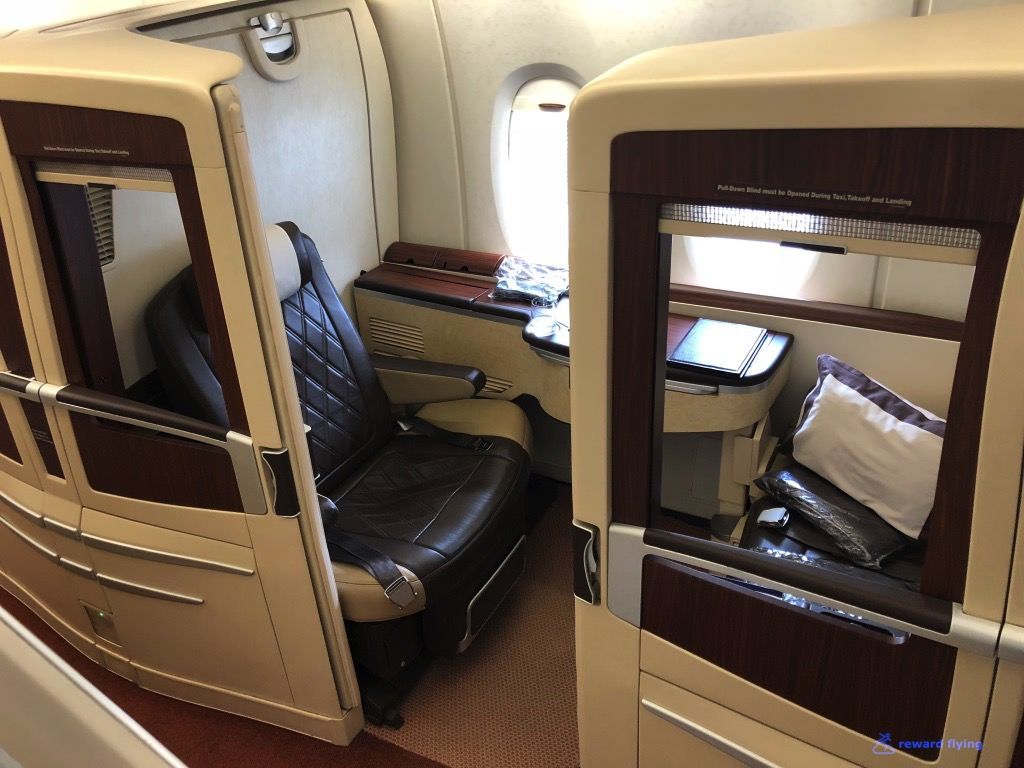 Review of Singapore Airlines flight from Sydney to Singapore in First