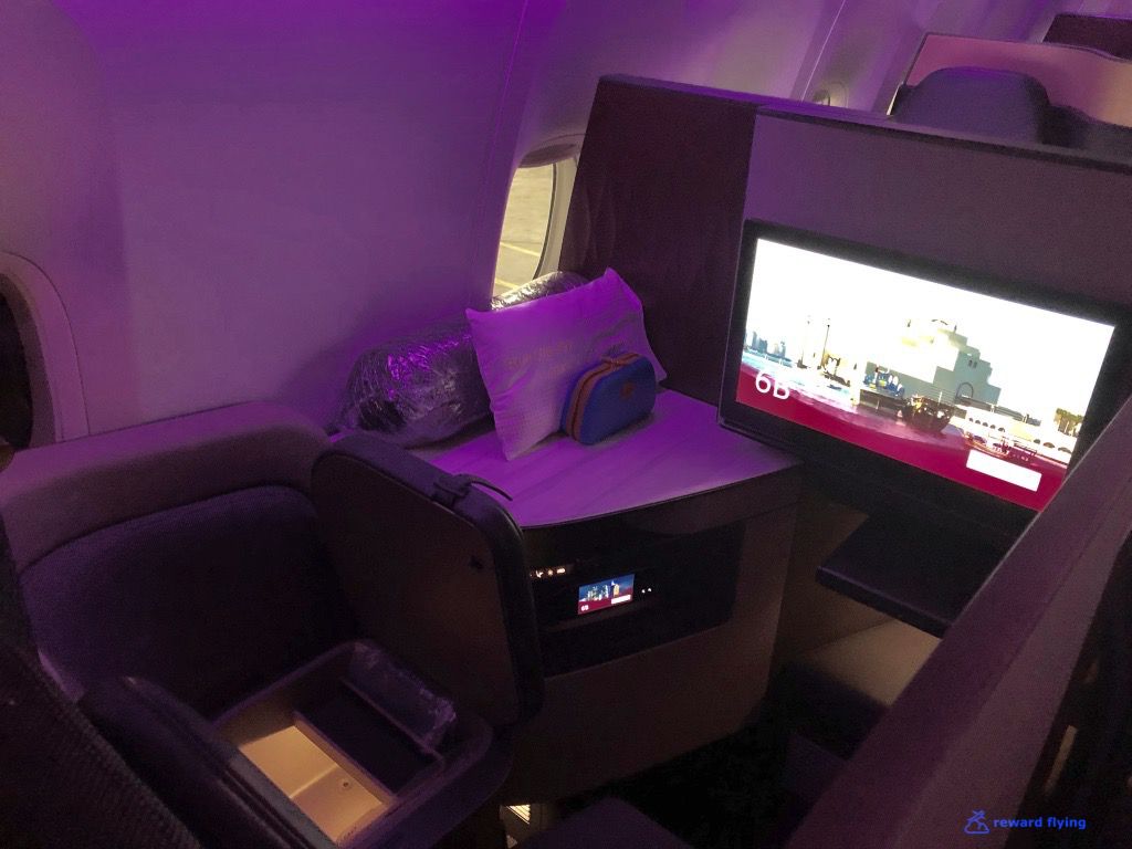 Review of Qatar Airways flight from Chicago to Doha in Business