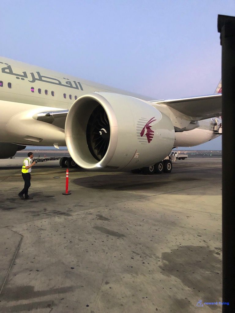 Review of Qatar Airways flight from Chicago to Doha in Business