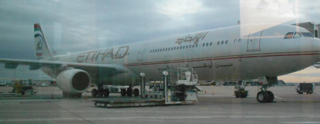 Review of Etihad Airways flight from Paris to Abu Dhabi in Economy