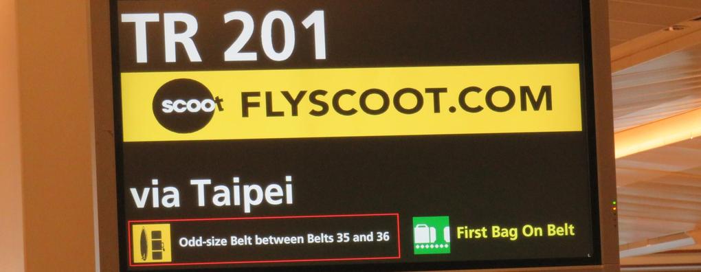 Avis du vol Scoot Taipei → Singapore en Premium Eco