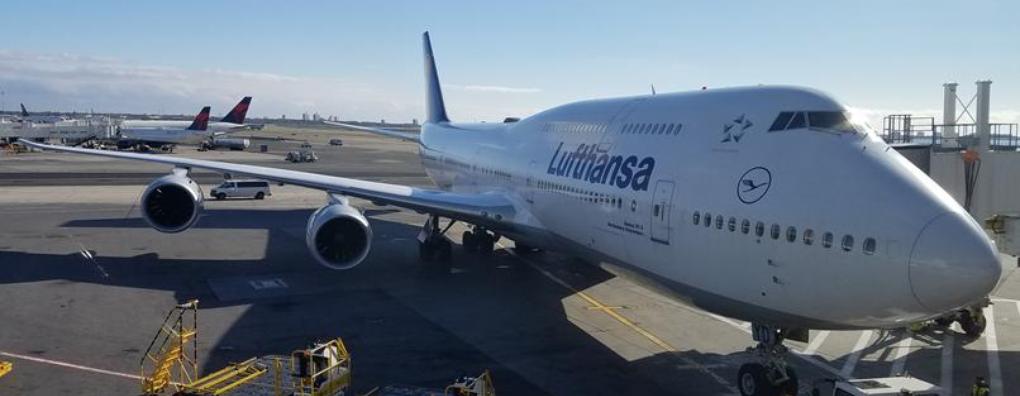 Review of Lufthansa flight from New York to Frankfurt in First