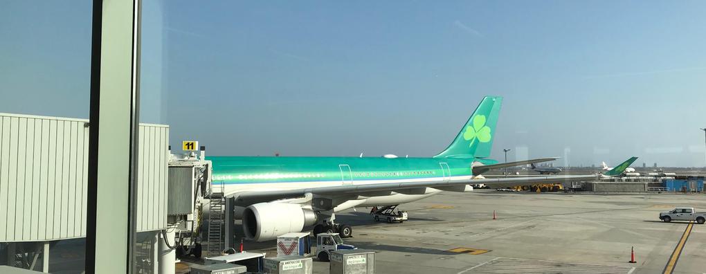 Review of Aer Lingus flight from New York to Dublin in Economy