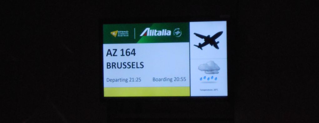 Review of Alitalia flight from Rome to Brussels in Economy