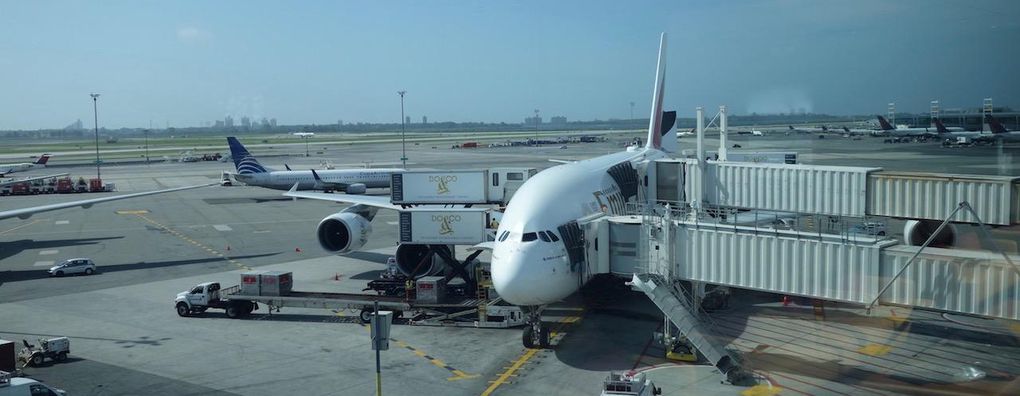 Review of Emirates flight from New York to Dubai in First