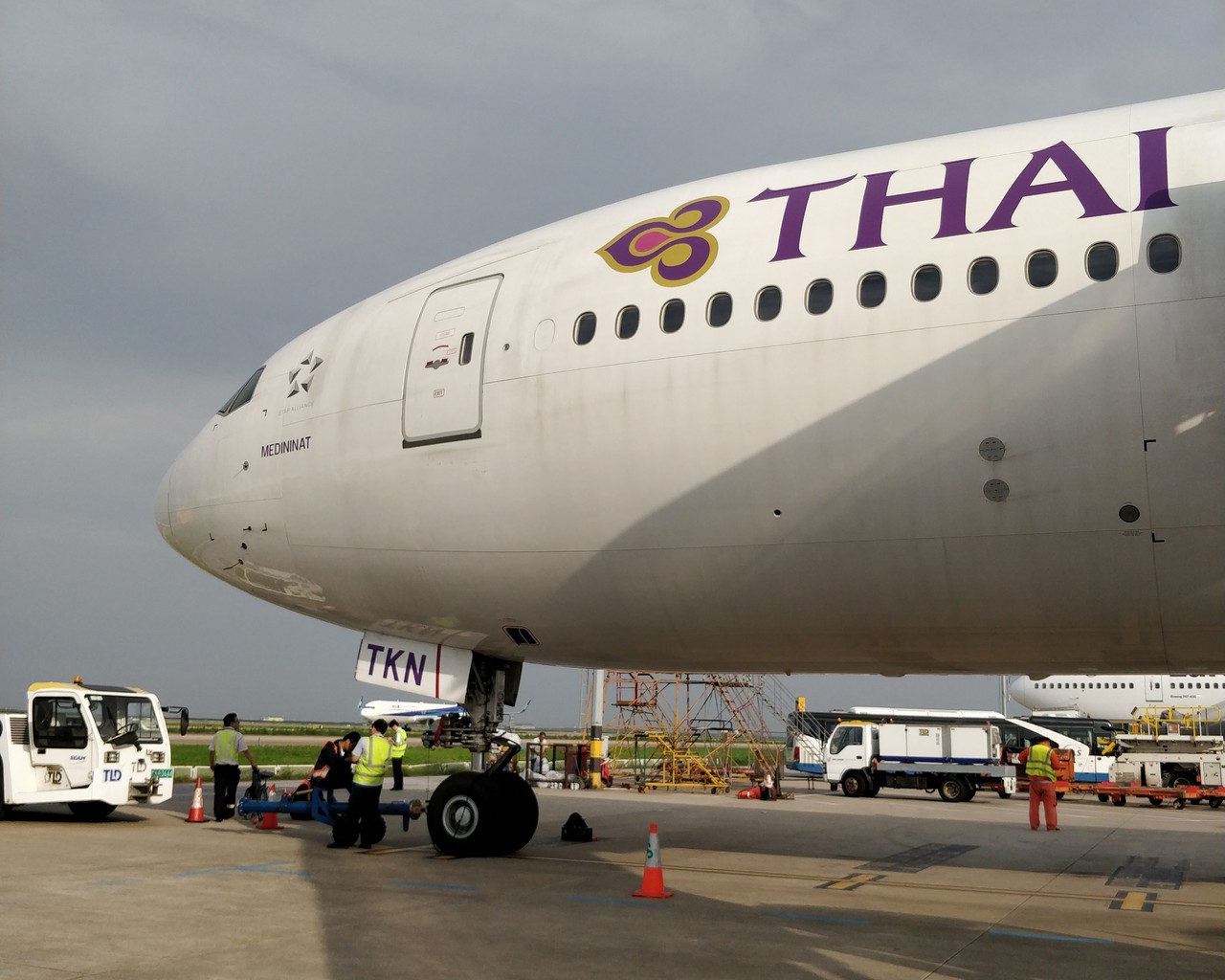 Review of Thai Airways flight from Shanghai to Bangkok in Business