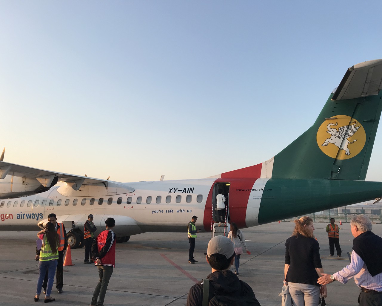 Avis du vol Yangon Airways Yangon → Nyaung U en Economique