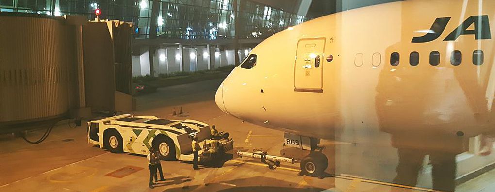 Review of Japan Airlines flight from Jakarta to Tokyo in Economy