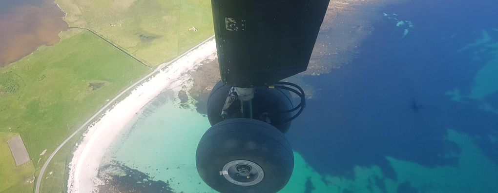 Review of Loganair flight from Papa Westray to Orkney Islands in Economy