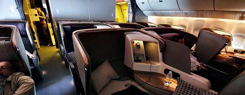 Review of Singapore Airlines flight from Singapore to London in Business