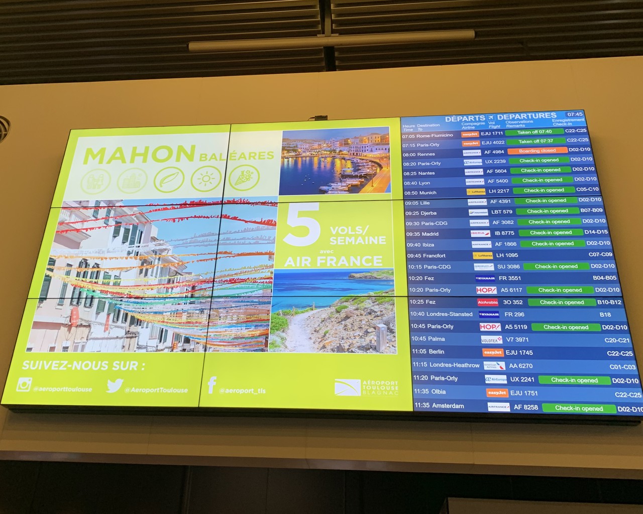 Review of Air France flight from Toulouse to Lille in Economy