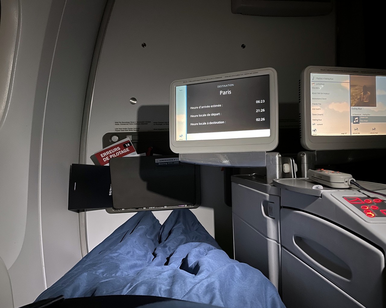 Review of Air France flight from Fort-de-France to Paris in Business