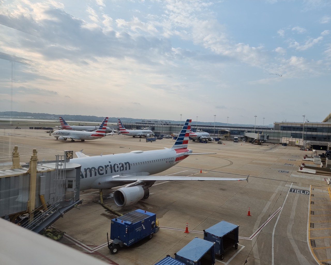 Review of American Airlines flight from Washington to Charlotte in Economy