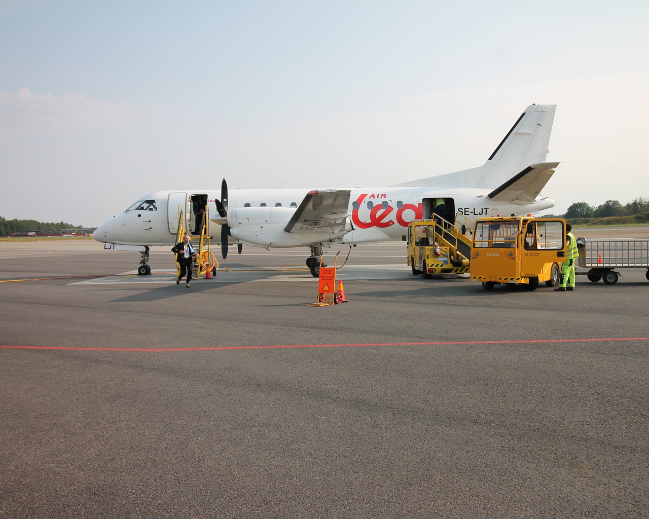 Review of Air Leap flight from Halmstad to Stockholm in Economy