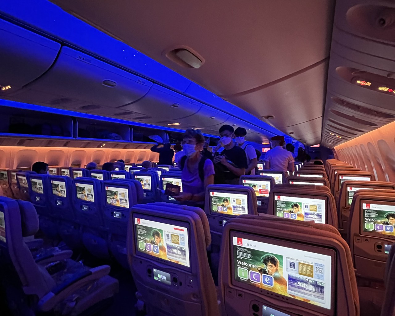 Avis du vol Emirates Singapore → Dubai en Economique