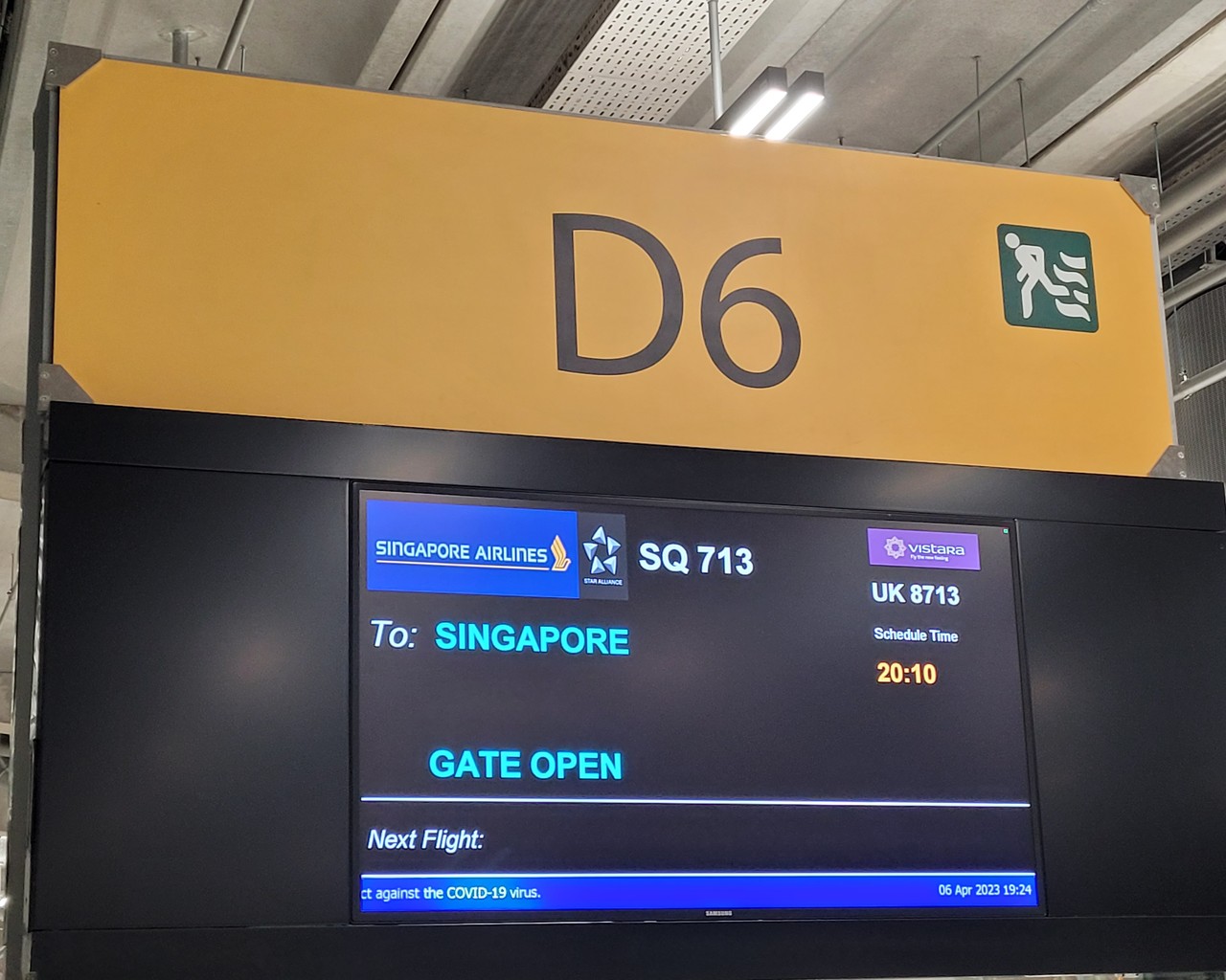 Avis du vol Singapore Airlines Bangkok → Singapore en Affaires