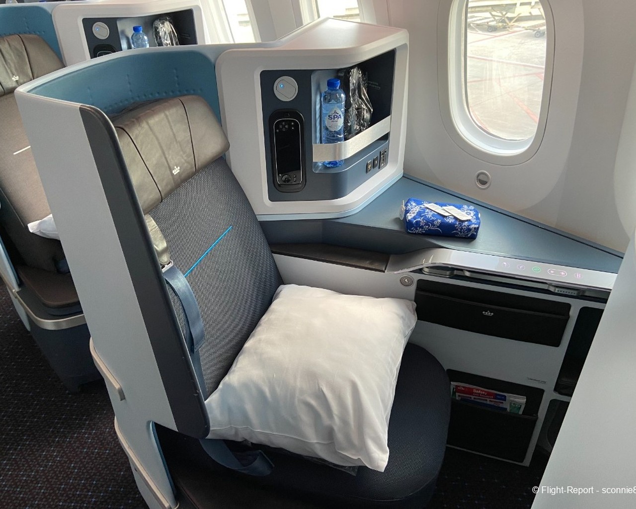 Review of KLM flight from Amsterdam to San Francisco in Business