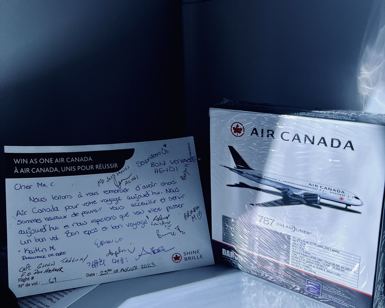 Avis du vol Air Canada Toronto → Seoul en Affaires