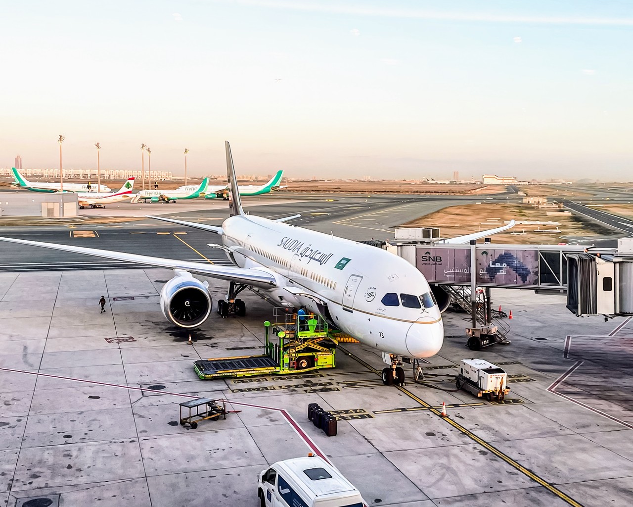 Review of Saudia flight from Jeddah to London in Economy