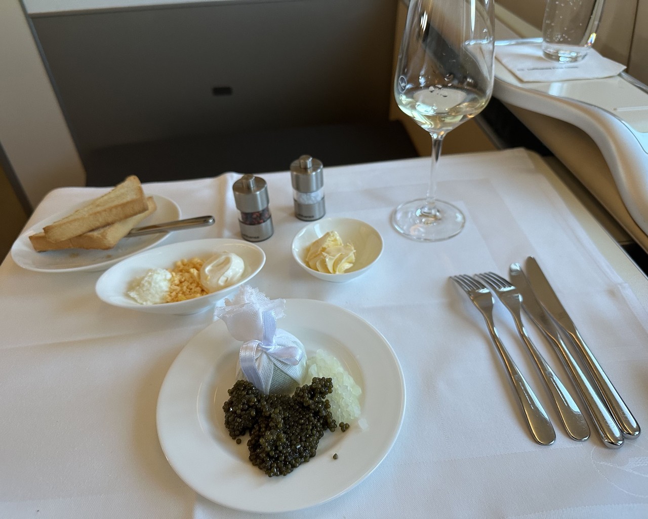 Review of Lufthansa flight from Munich to Boston in First