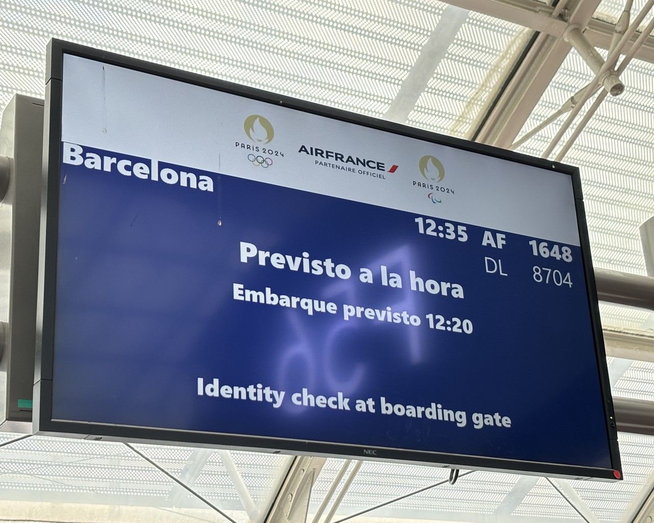 Avis du vol Air France Paris → Barcelona en Economique