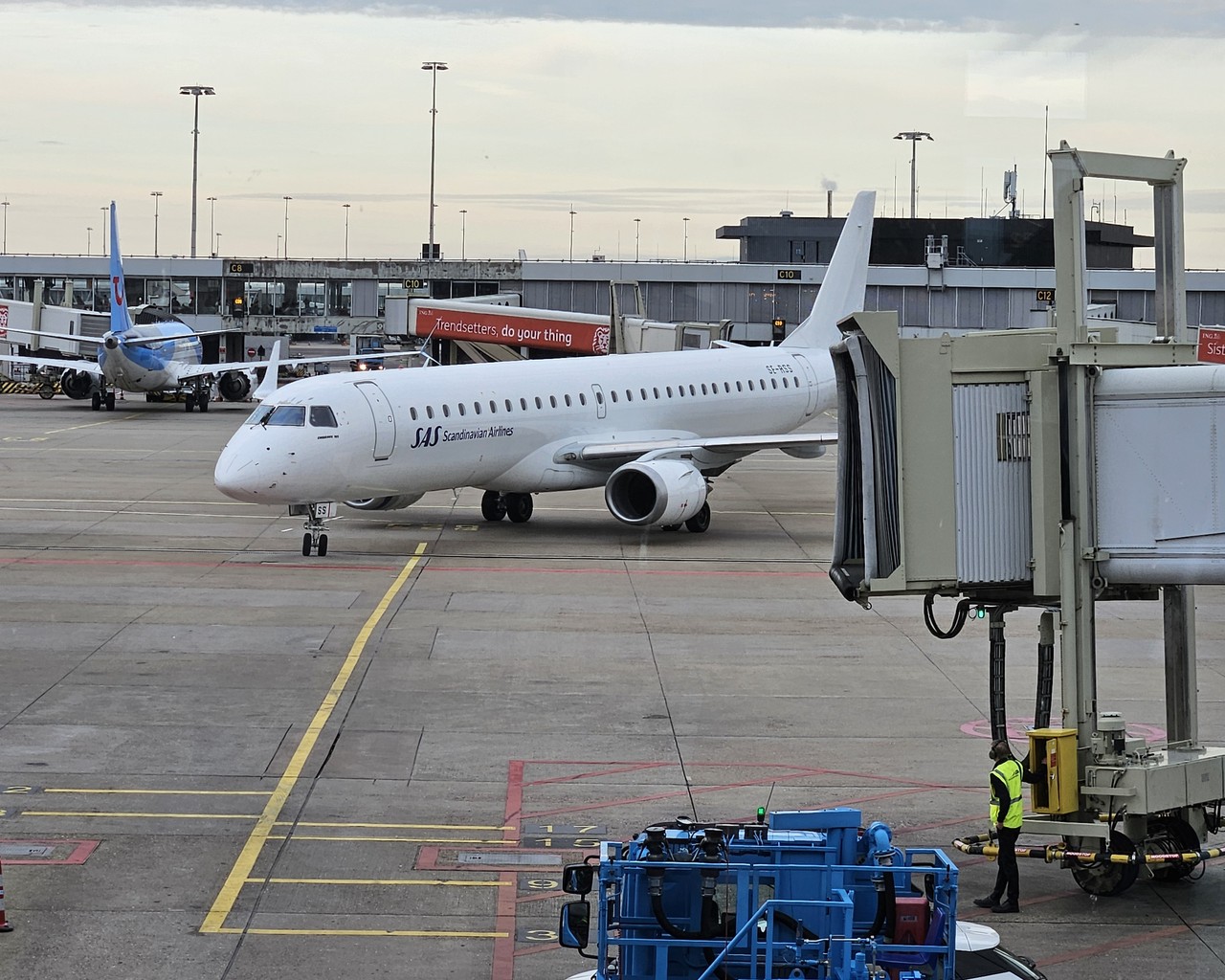 Review of SAS flight from Amsterdam to Copenhagen in Economy