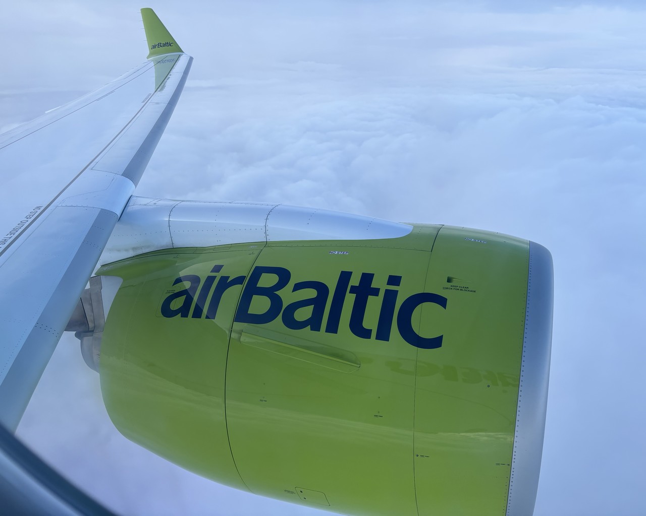 Review of Air Baltic flight from Riga to Vilnius in Economy