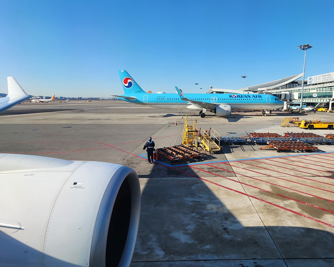 Review of Korean Air flight from Busan to Seoul in Economy