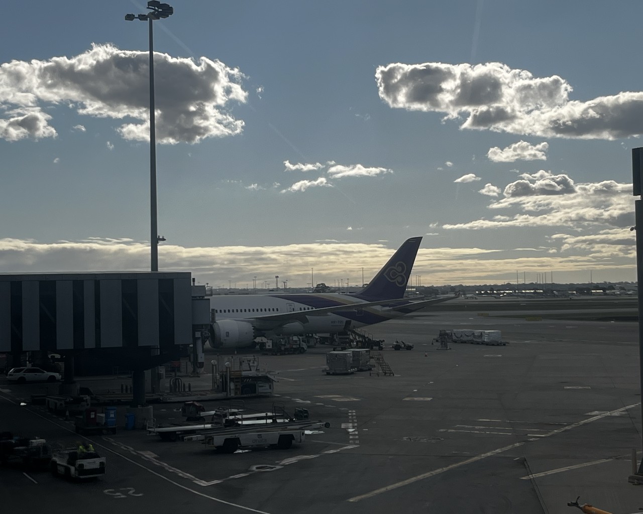Review of Thai Airways flight from Bangkok to Perth in Economy