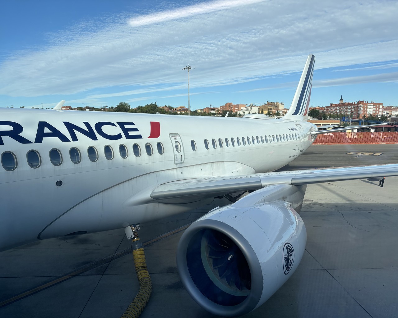 Review of Air France flight from Paris to Madrid in Economy