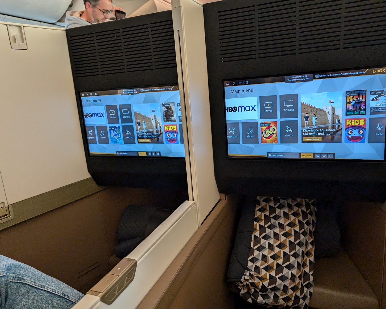 Avis du vol Etihad Airways Paris → Abu Dhabi en Affaires