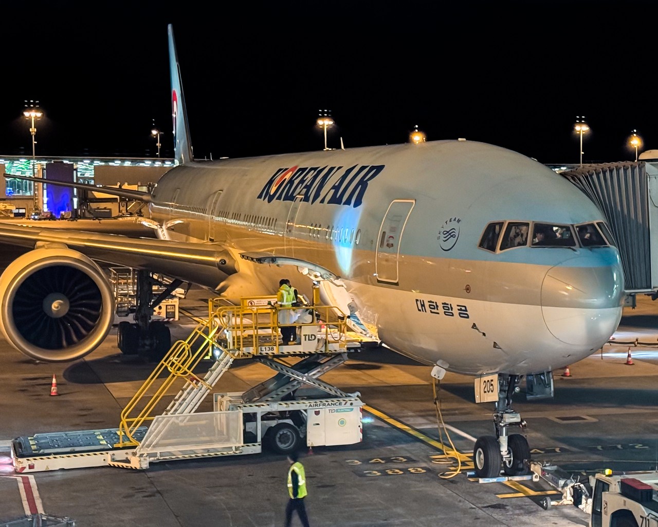 Review of Korean Air flight from Paris to Seoul in Business