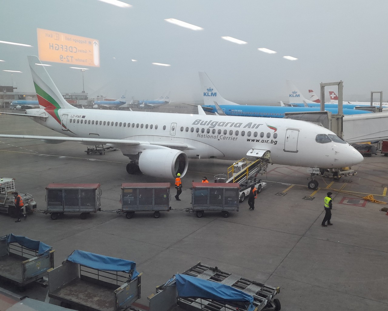 Review of Bulgaria Air flight from Sofia to Amsterdam in Economy