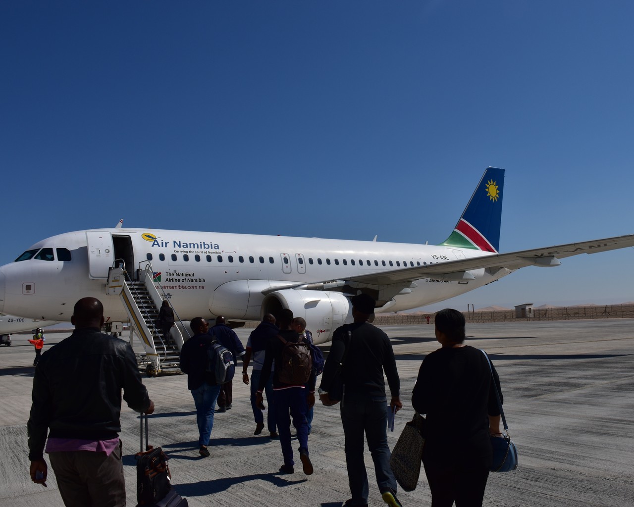 Avis du vol Air Namibia Walvis Bay → Windhoek en Economique