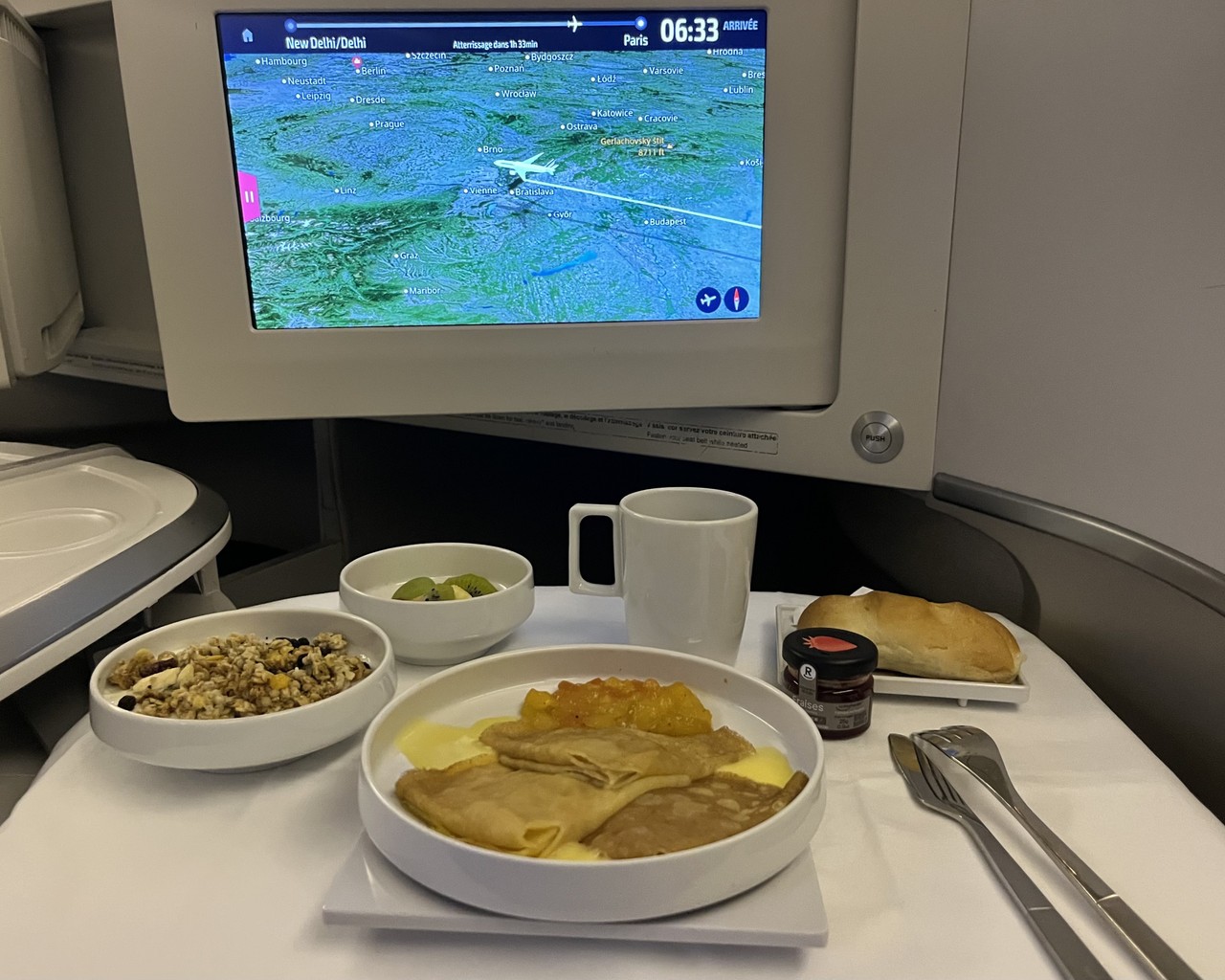 Avis du vol Air France New Delhi → Paris en Affaires
