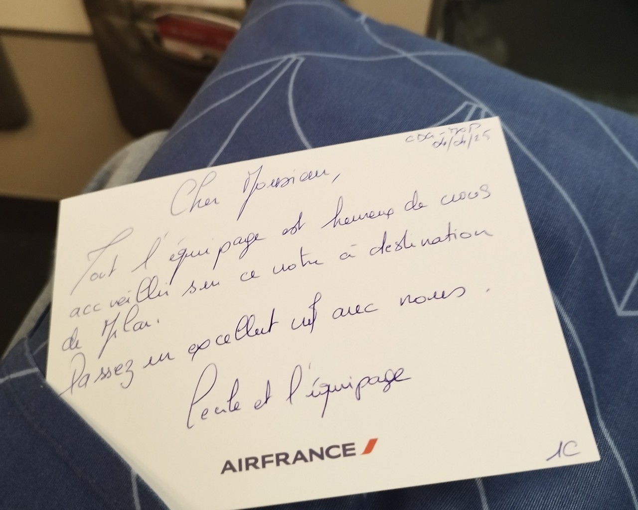 Avis du vol Air France Paris → Milan en Affaires