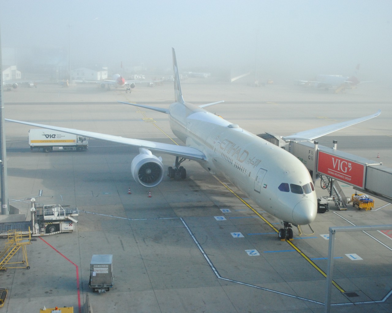 Review of Etihad Airways flight from Vienna to Abu Dhabi in Economy