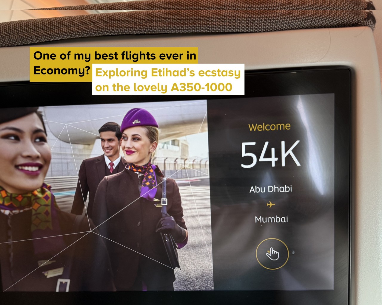 Review of Etihad Airways flight from Abu Dhabi to Mumbai in Economy