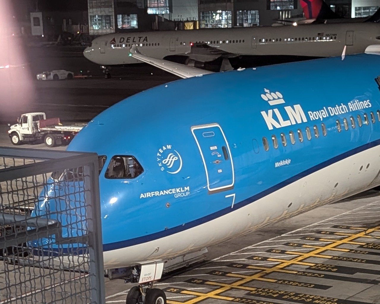Avis du vol KLM New York → Amsterdam en Economique