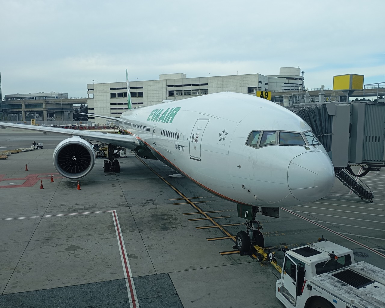 Review of EVA Air flight from San Francisco to Taipei in Economy