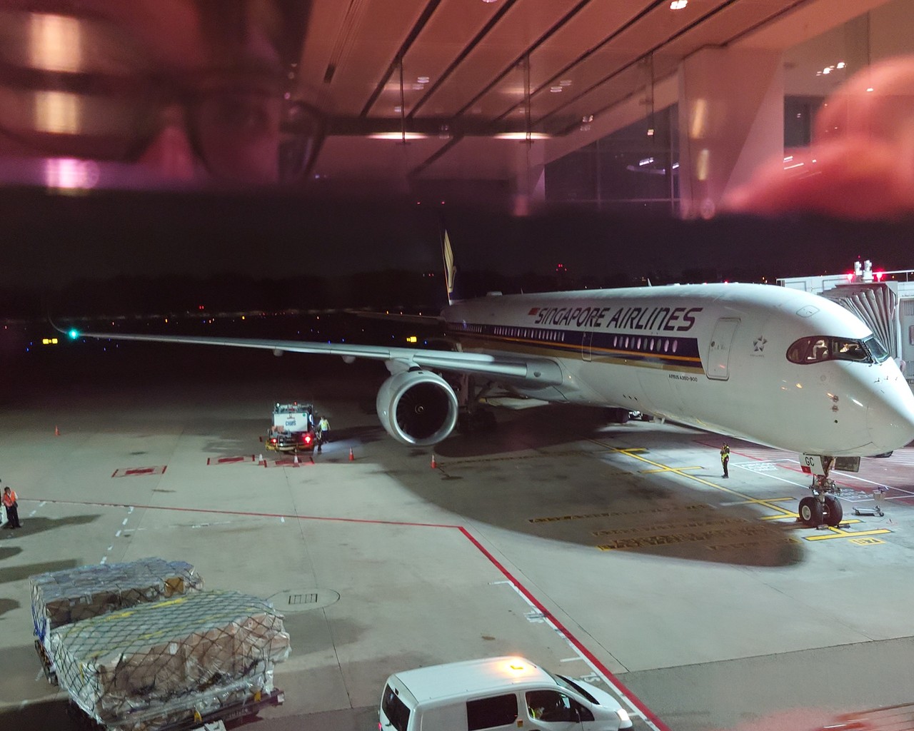 Review of Singapore Airlines flight from Singapore to Newark in Business